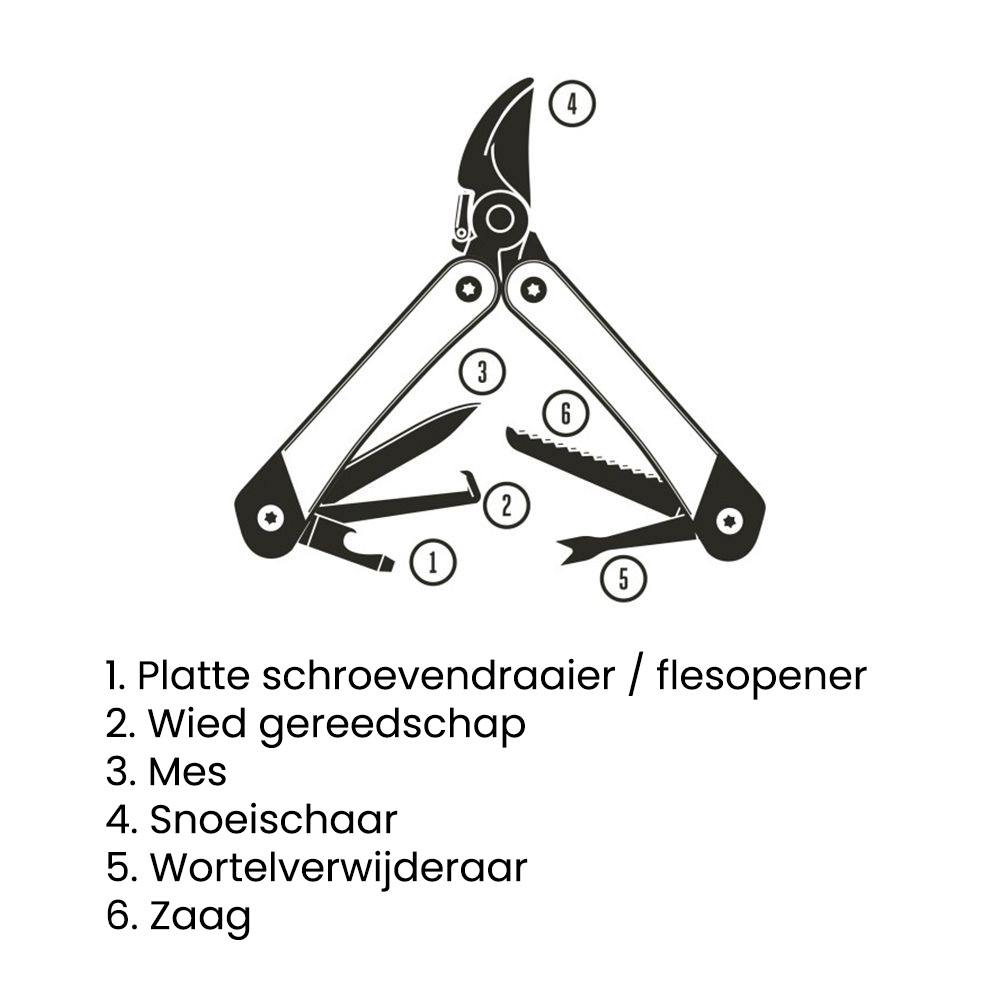 Gentlemen's Hardware Gardening Multitool mes graveren