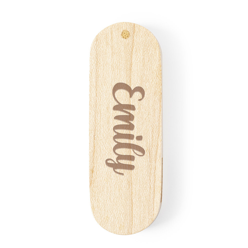 Gepersonaliseerde 16 GB houten USB-stick